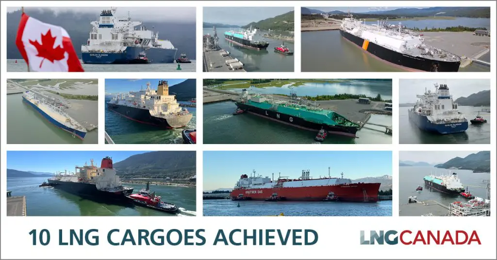 LNG Canada sends tenth cargo - LNG Prime