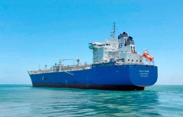 Saga LNG's flagship in milestone operation - LNG Prime