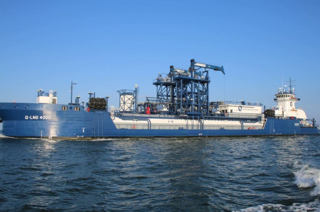 Shell starts using Q-LNG’s bunkering barge - LNG Prime