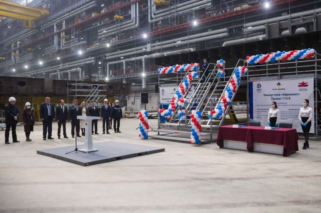 Zvezda starts building another LNG-powered Aframax for Rosneft - LNG Prime