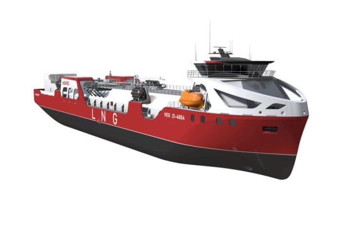 Vard reveals new LNG bunkering vessel design - LNG Prime