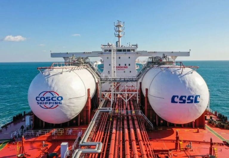 COSCO says world's first LNG-powered VLCC completes maiden delivery ...