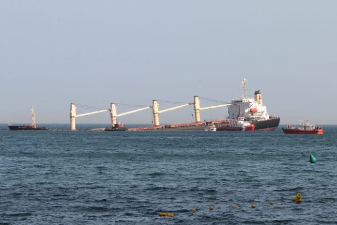 Hull of OS 35 bulk carrier breaks after collision with LNG carrier ...