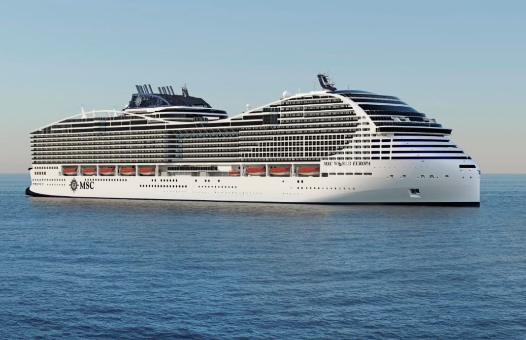 MSC Cruises' first LNG-powered vessel nearing completion in France ...