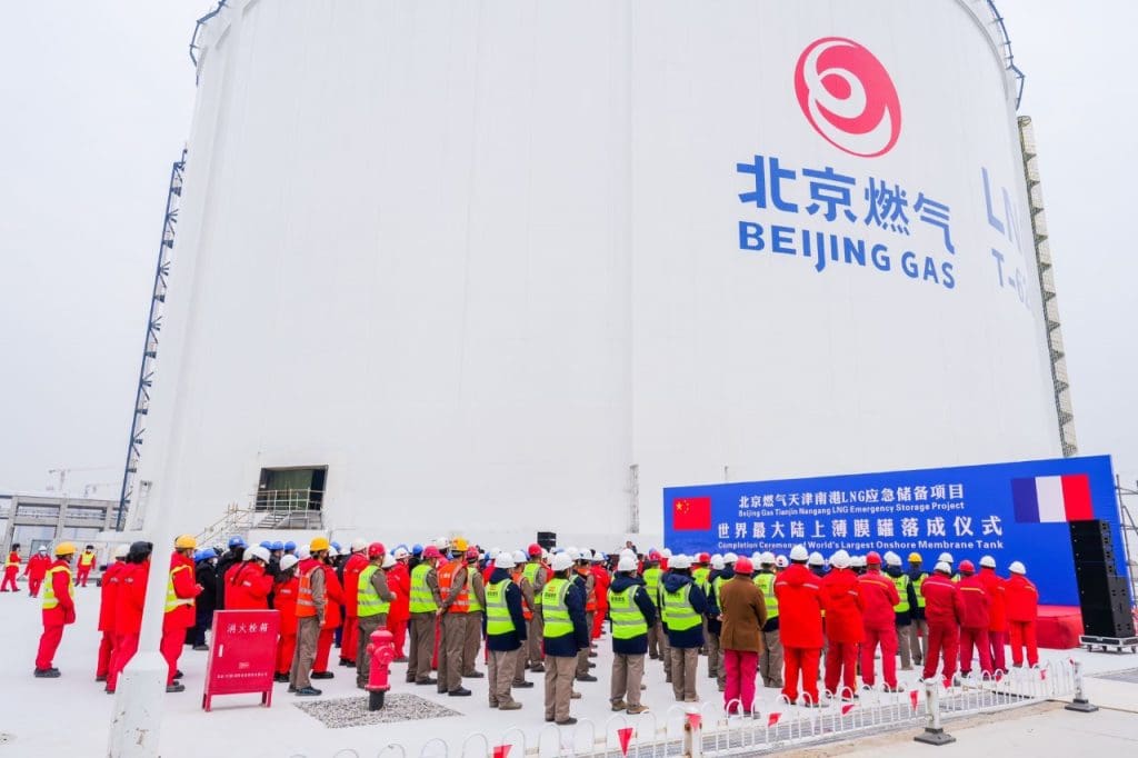 GTT: two giant onshore LNG tanks completed in China - LNG Prime