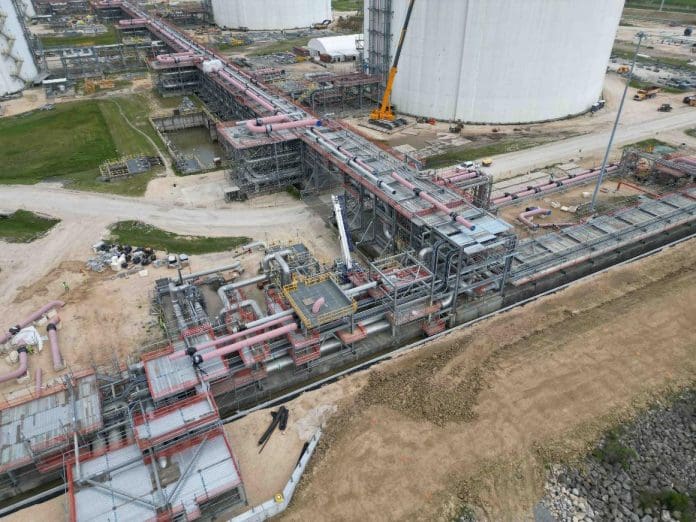 Construction progress continues on Golden Pass LNG export terminal ...