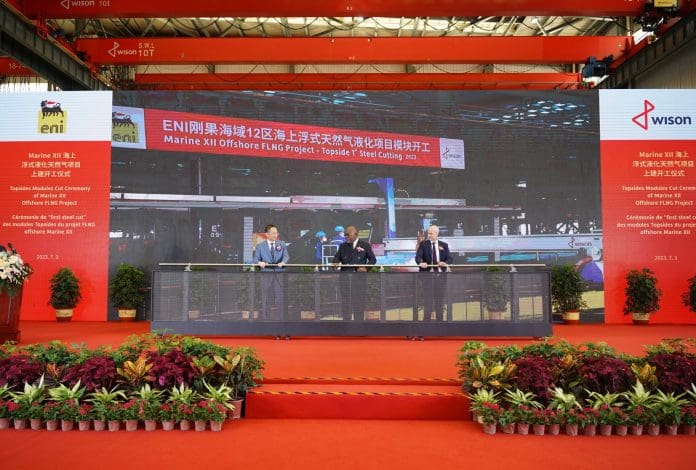China's Wison cuts steel for Eni's Congo FLNG topsides - LNG Prime