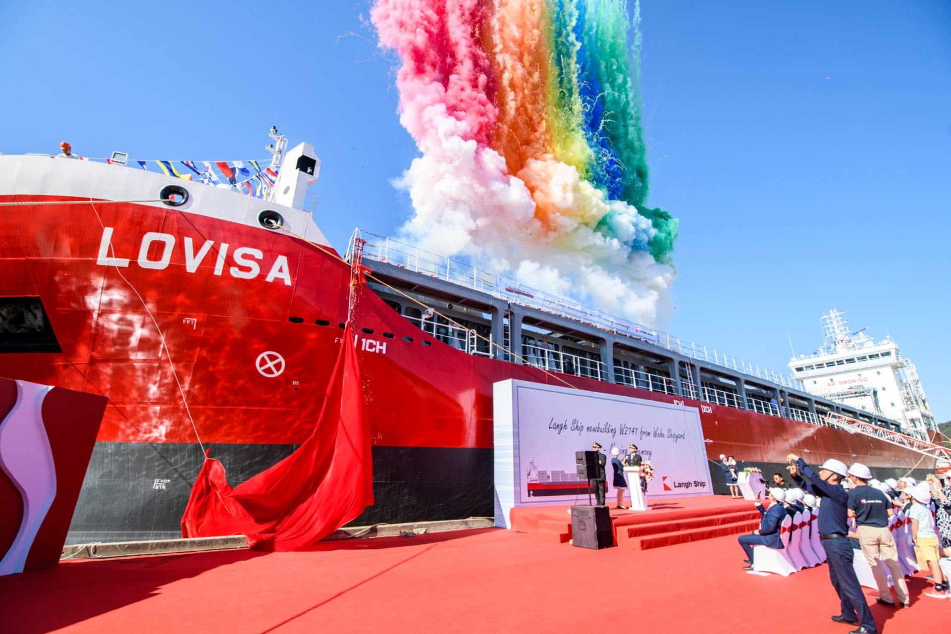Wuhu delivers Langh Ship’s first LNG-powered vessel - LNG Prime