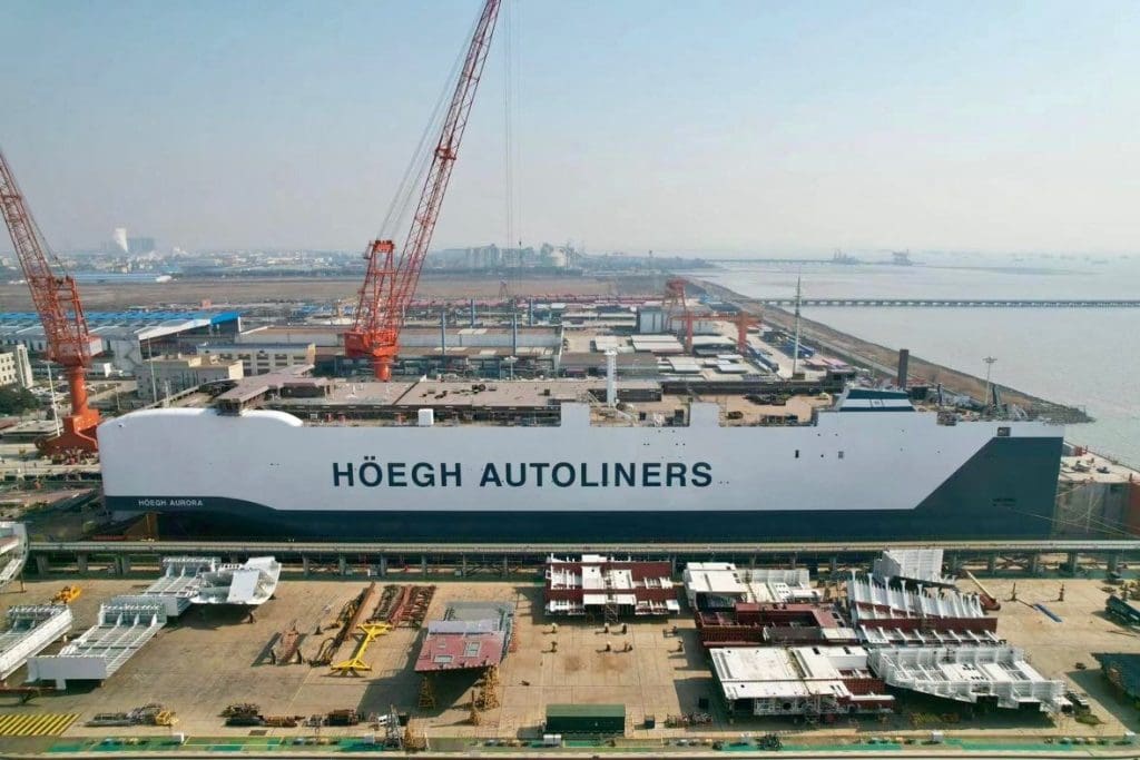 Hoegh Autoliners: first LNG-powered PCTC launched in China - LNG Prime