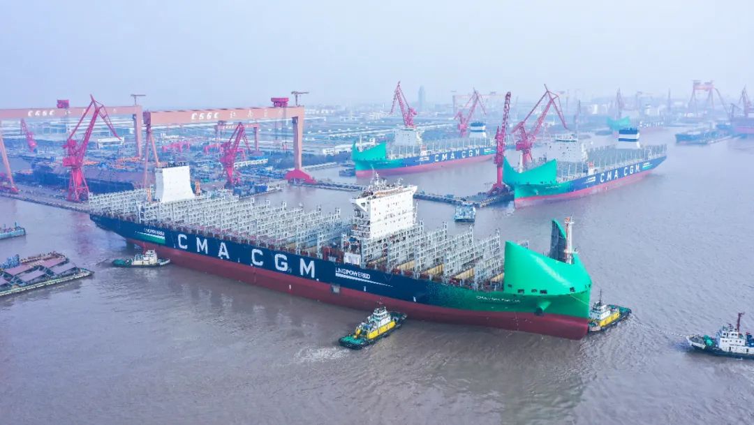 Hudong-Zhonghua launches LNG-fueled CMA CGM Belem - LNG Prime Hudong-Zhonghua launches LNG-fueled CMA CGM Belem - LNG Prime