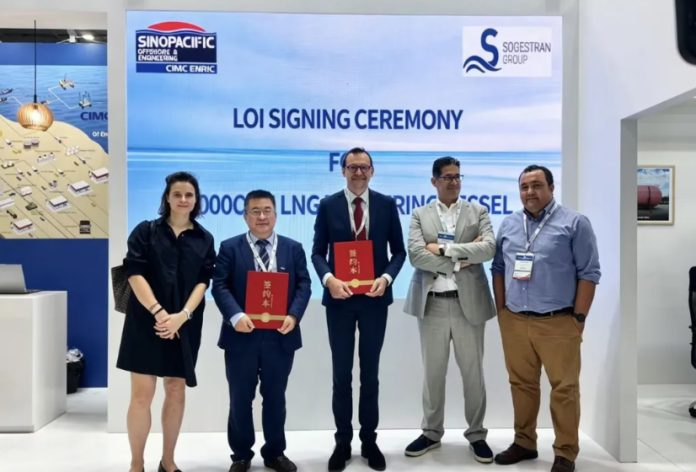 CIMC SOE, Sogestran ink LoI for LNG bunkering vessel - LNG Prime